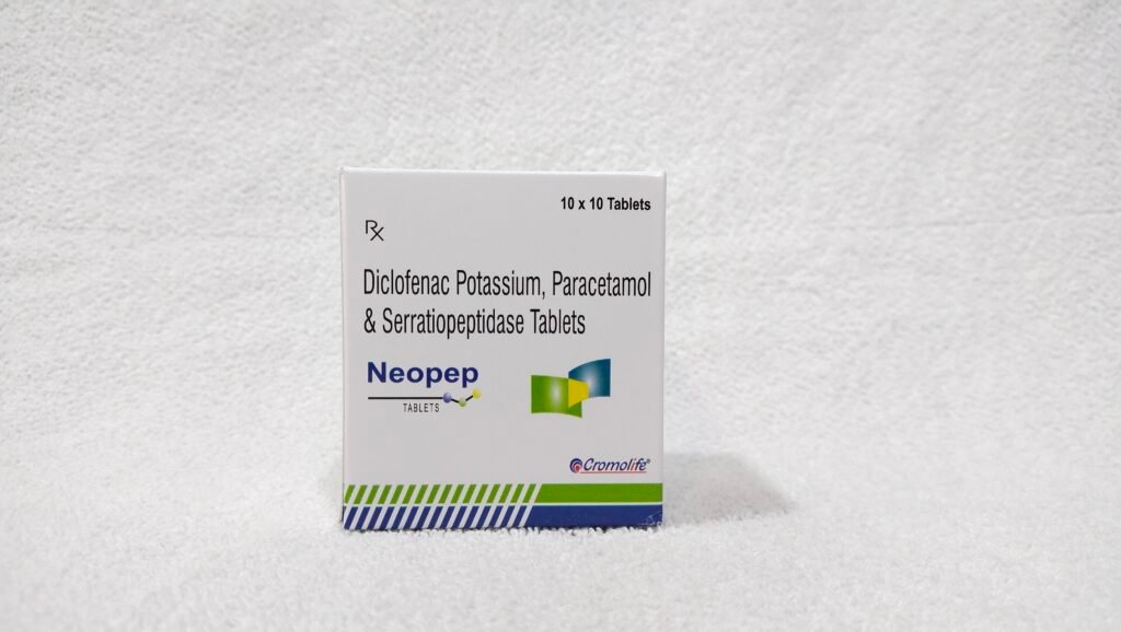 (Neopep Tablet) Diclofenac Potassium, Paracetamol & Serratiopeptidase ...