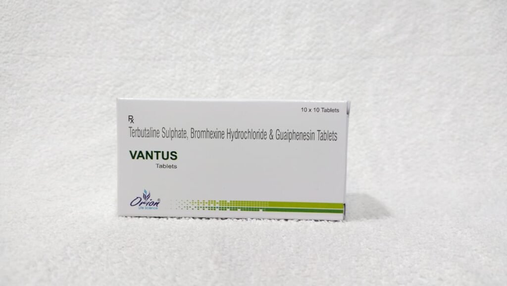 (VANTUS TAB) Terbutaline Bromhexine and Guaiphenesin Tablet ...