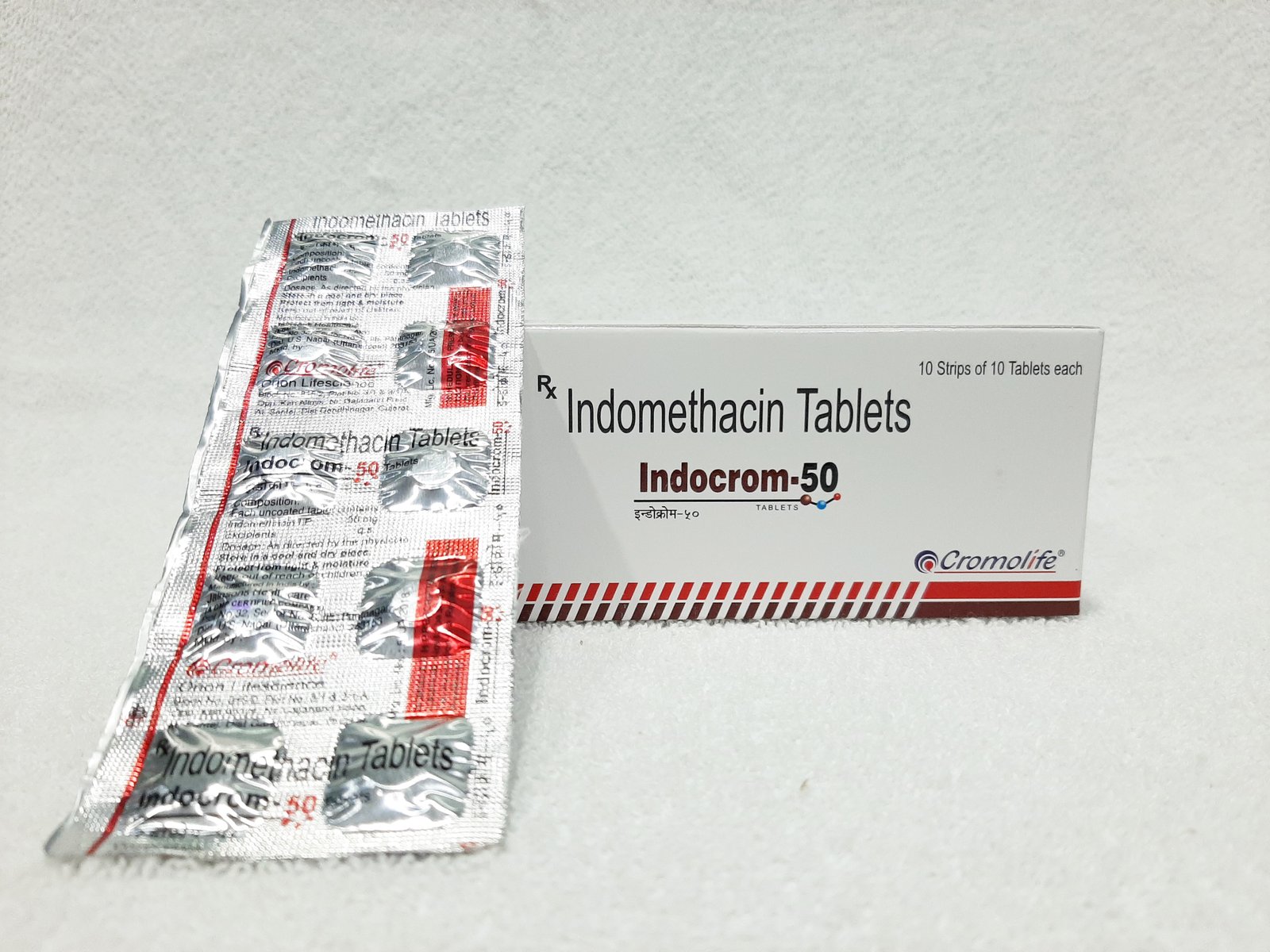 Indocrom Tr Cap Indomethacin I P 50 Mg Tablet Orion Life Science