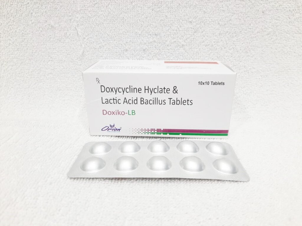 (Doxiko - LB Tab) Doxycycline Hyclate 100mg & Lactic Acid Bacillus 60 ...