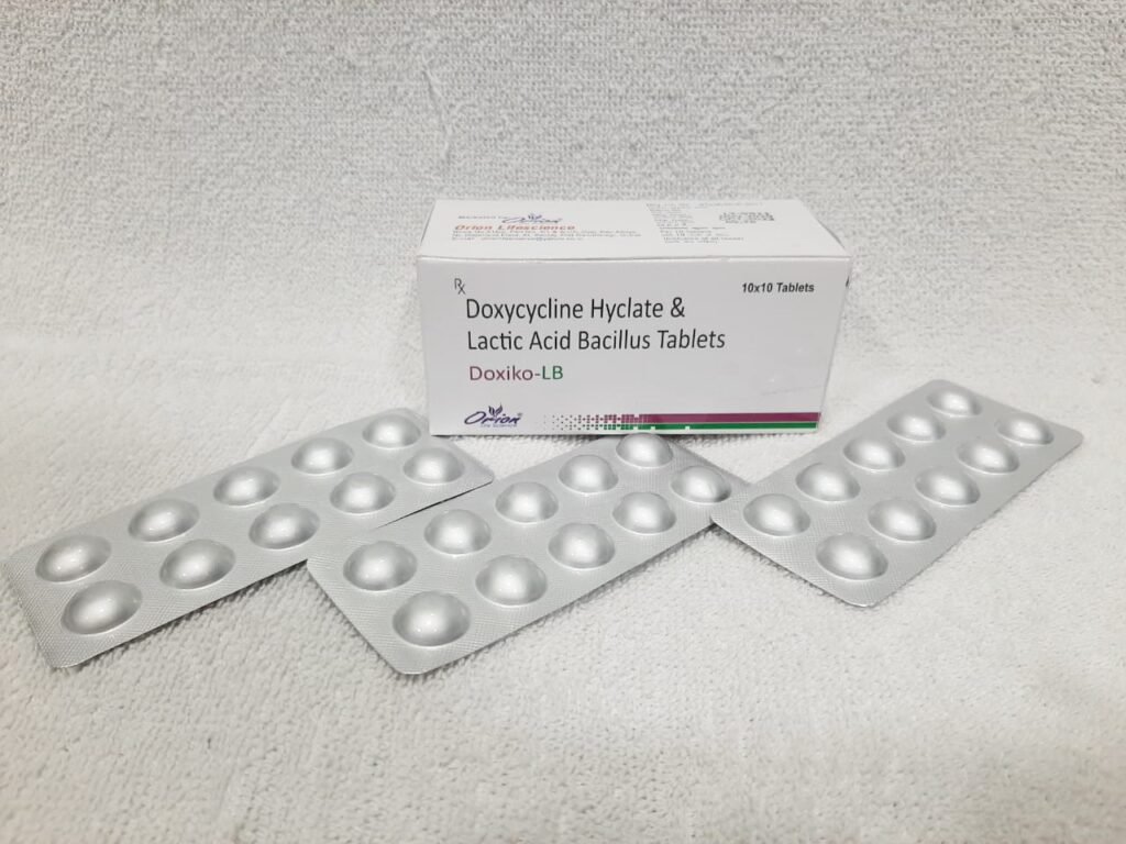 (Doxiko - LB Tab) Doxycycline Hyclate 100mg & Lactic Acid Bacillus 60 ...