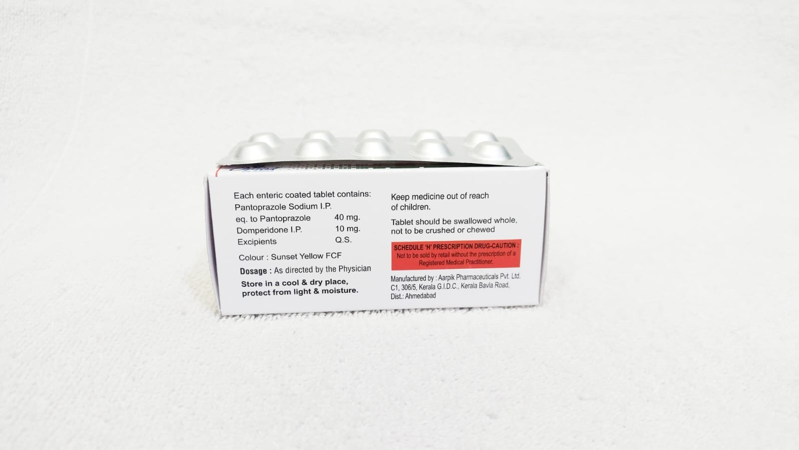 Pantoprazole Sodium 40 Mg Domperidone I p 10 Mg Orion Life Science